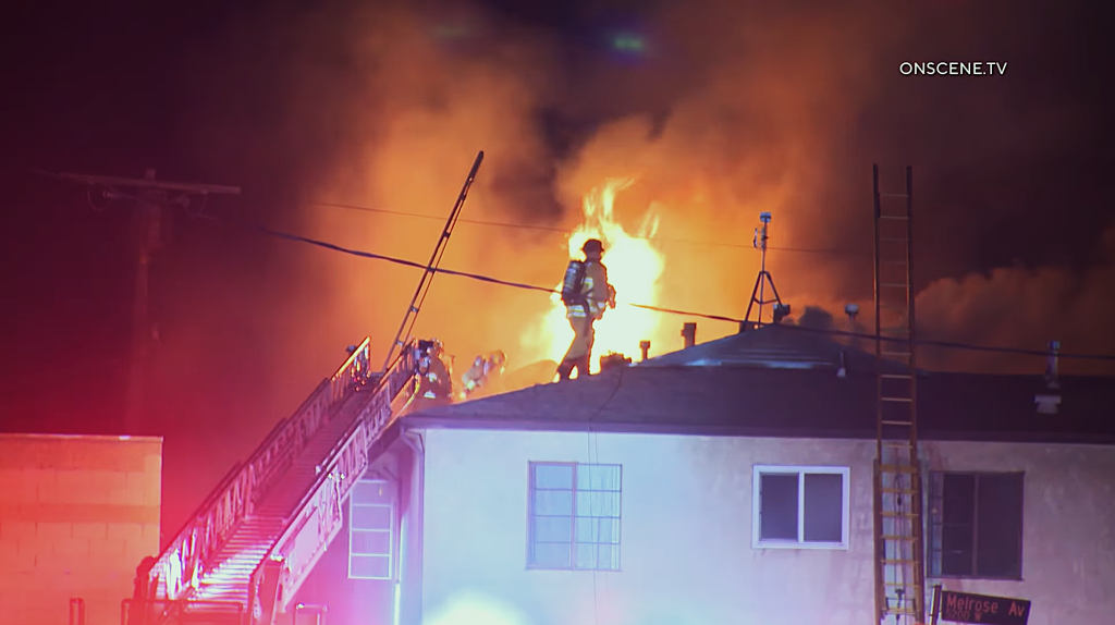 Video: Apartment fire in California - Statter911